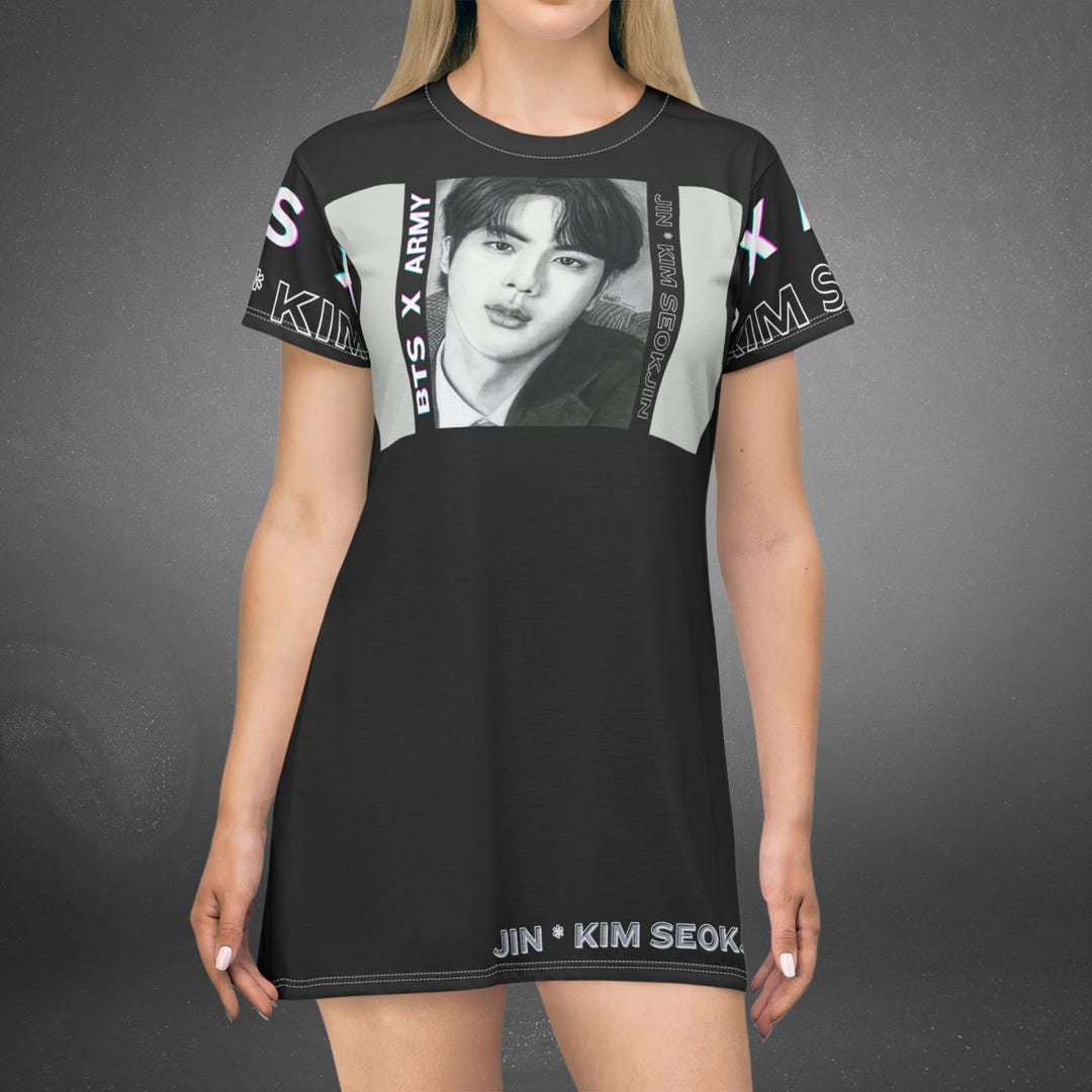 T-shirt Dress (AOP) BTS X Army Jin Kim Seokjin Apobangpo - Etsy
