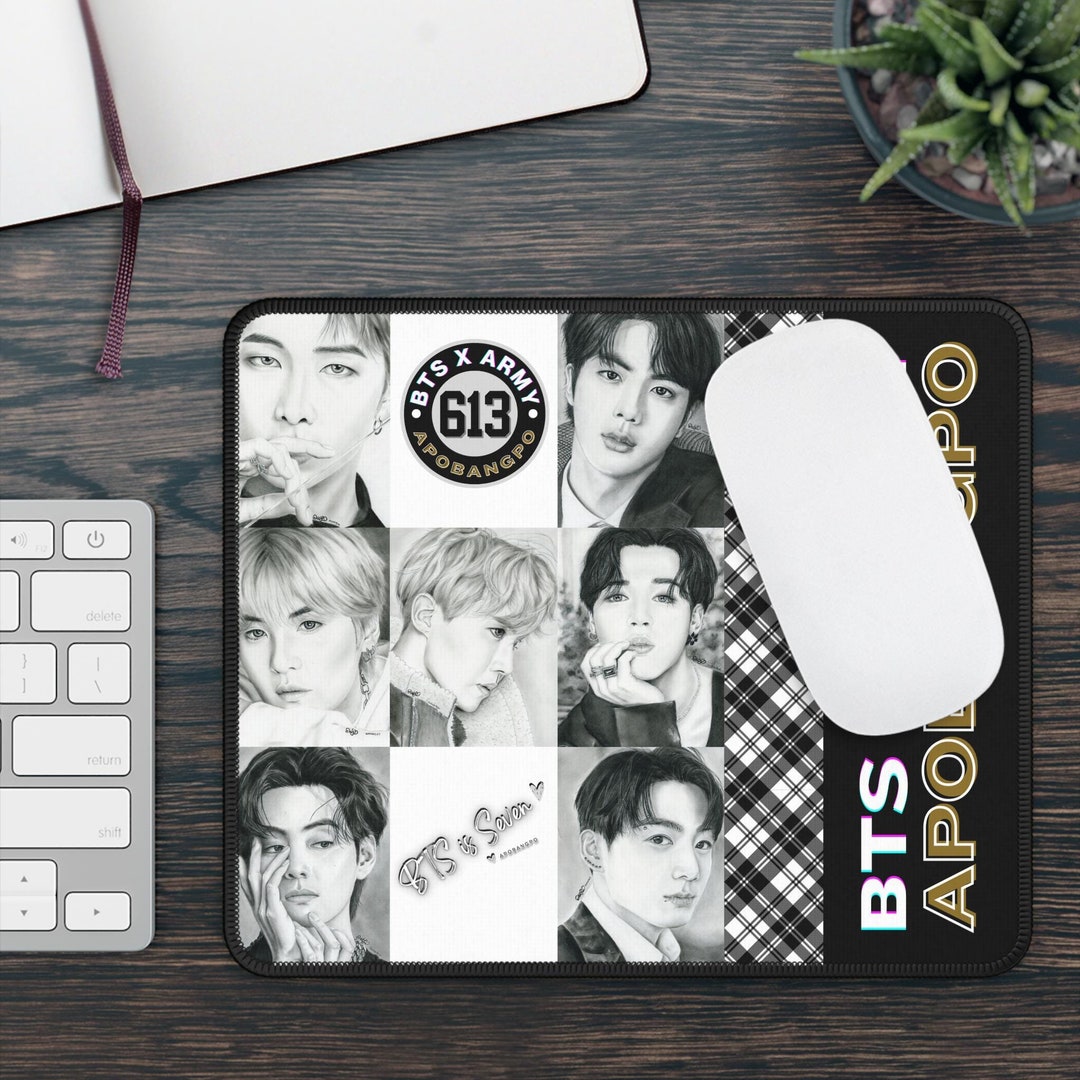 Gaming Mouse Pad 9x7 BTS is 7 Apobangpo 613 Design Fanart Print School ...
