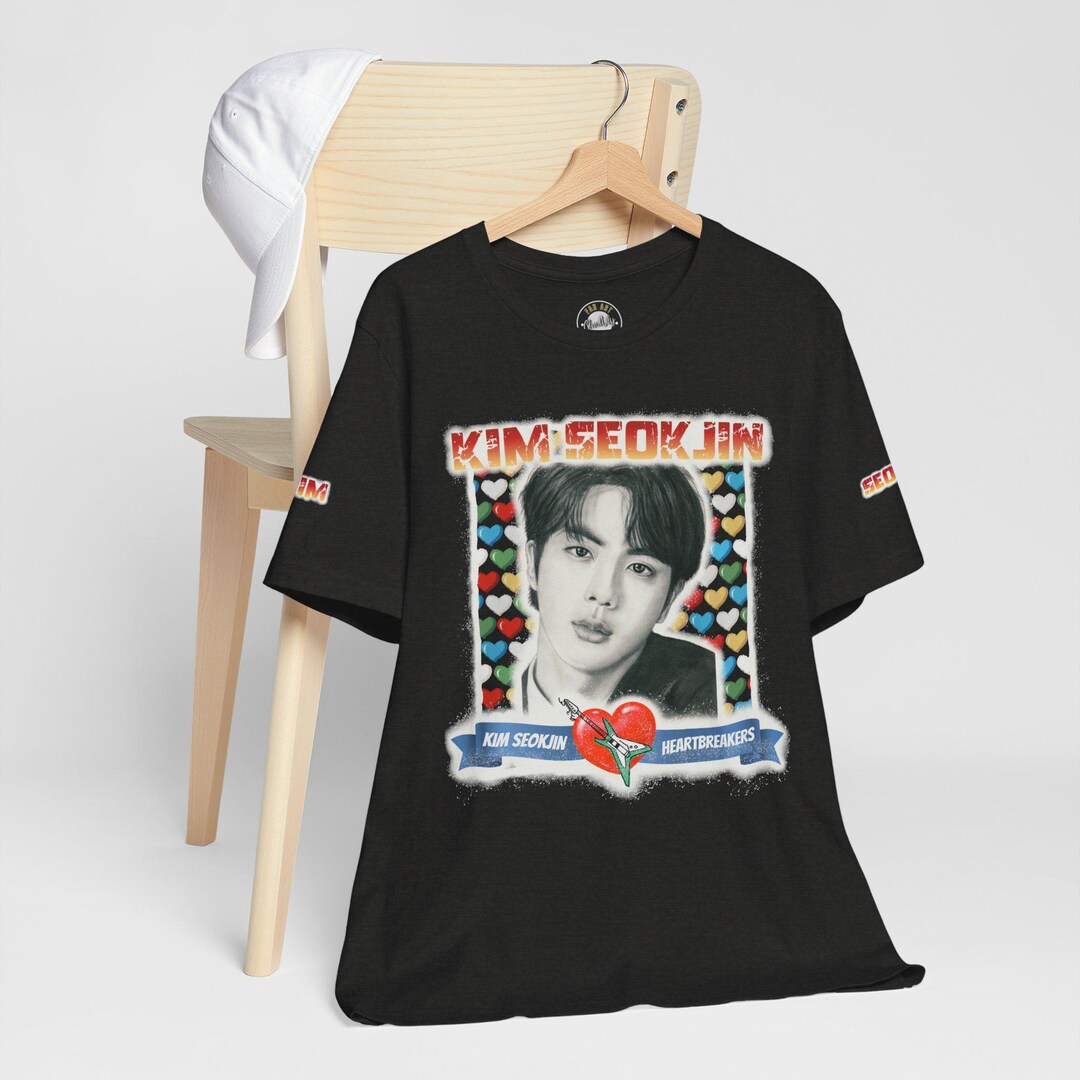 BTS Jin Kim Seokjin T-shirt, Heartbreakers Tee, Runseokjin Tour Shirt ...