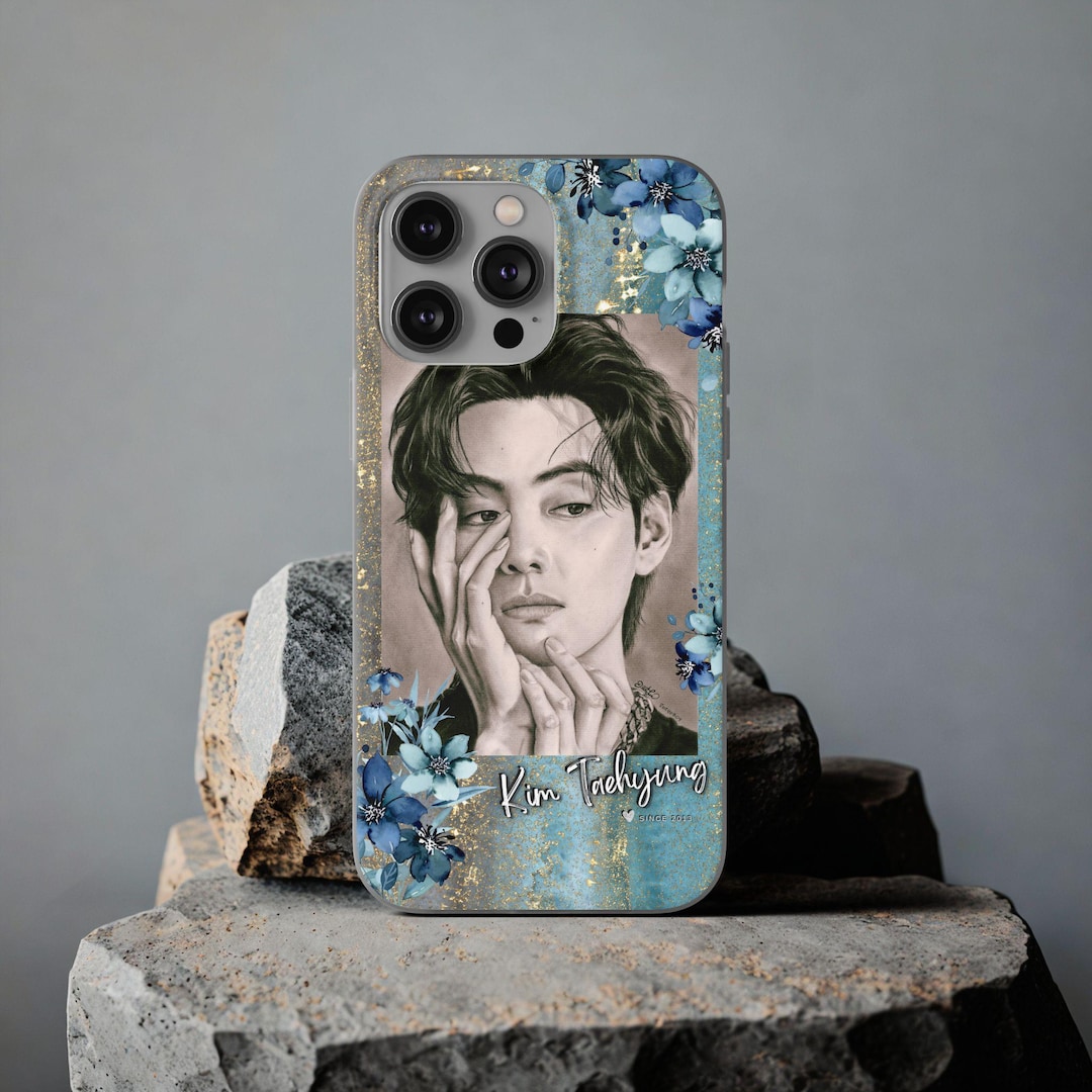Flexi Cases - BTS V Kim Taehyung Portrait Smartphone Case, Hand Drawn ...