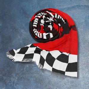 J-hope HOTS Hope on the Stage Light Scarf, B&w Checkered, Concert Tour ...