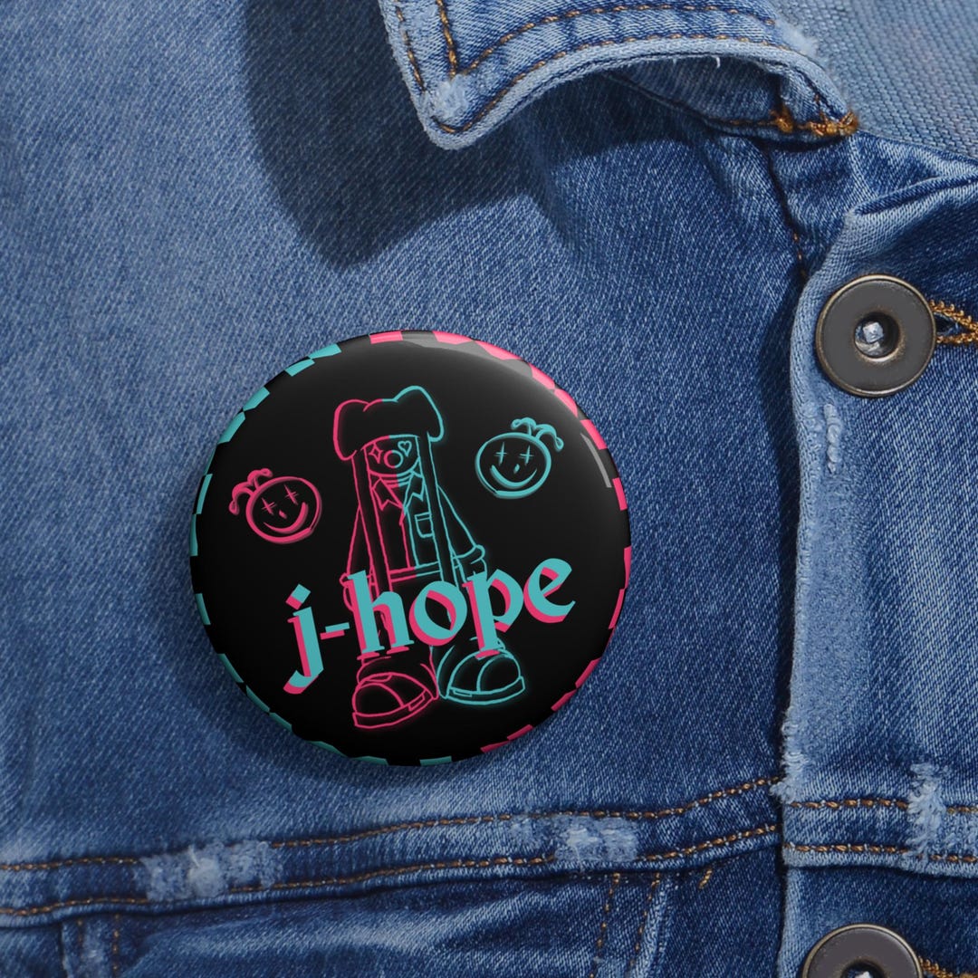 J-hope JITB Jack in the Box Invert Design Pin Buttons, Concert ...