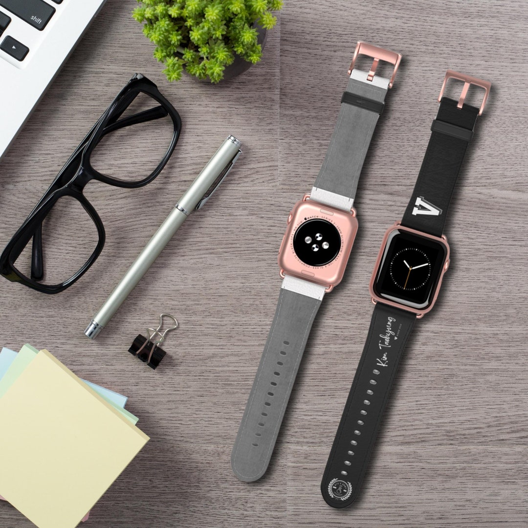 BTS V Apple Watch Strap, Kim Taehyung White Finger Heart Logo, Korean ...