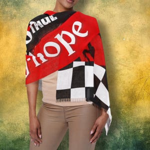 J-hope HOTS Hope on the Stage Light Scarf, B&w Checkered, Concert Tour ...