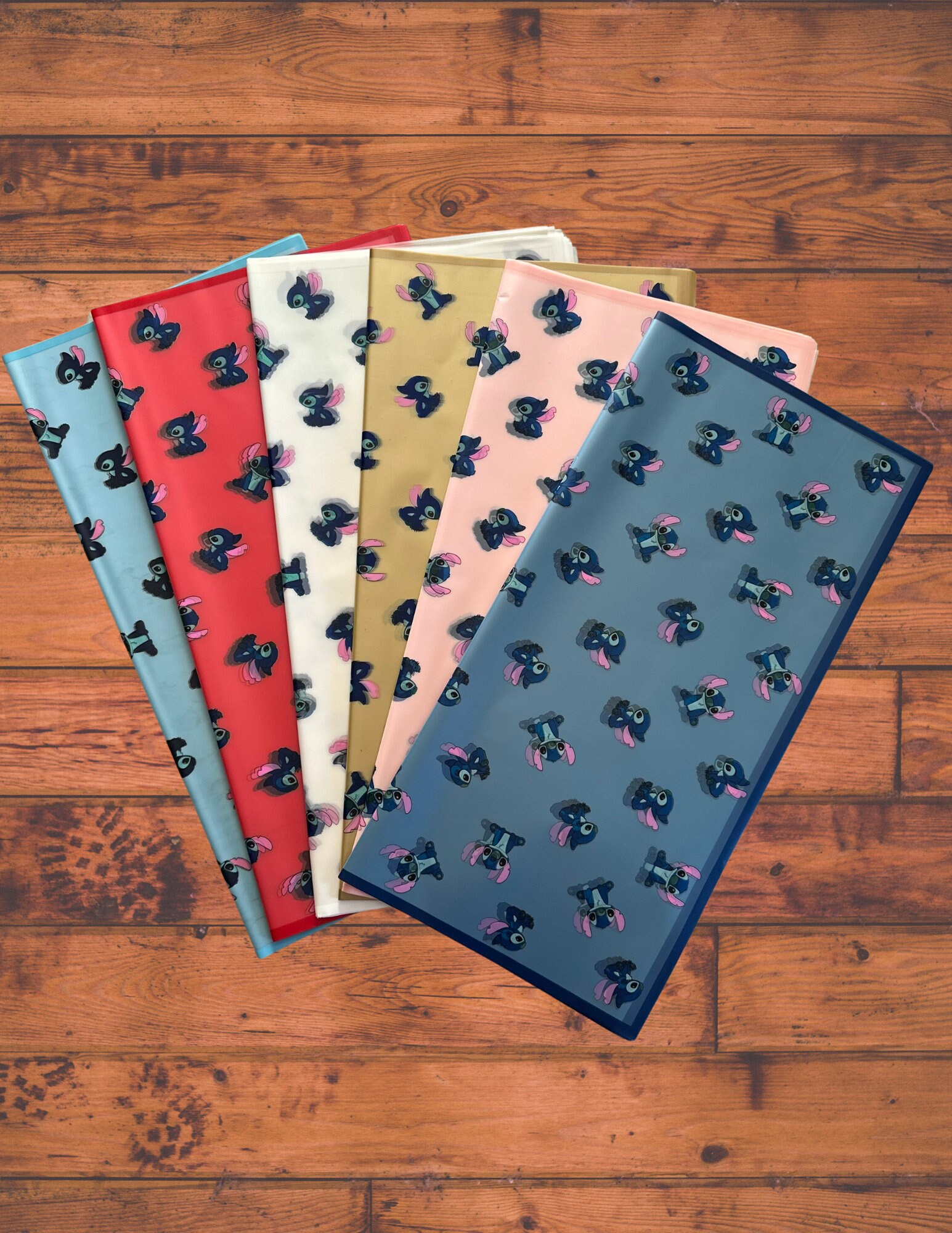 Stitch Transparent Korean Wrapping Paper Waterproof 20 Sheets Same Day ...