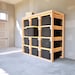 DIY 27 Gallon Bin Storage Rack Plan 3x4 Tote Shelf PDF Instant Easy ...