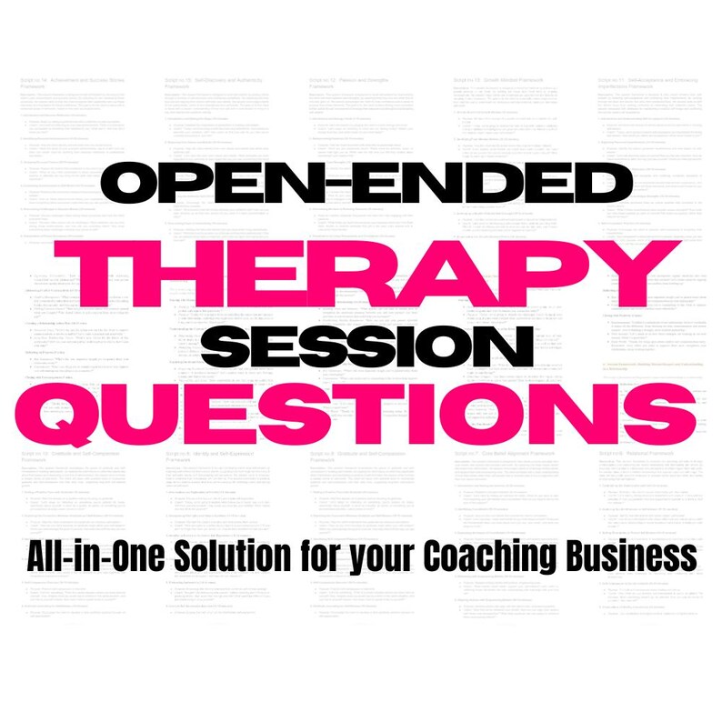 Open Ended Therapy Questions, Counseling Questions, Therapy Questions ...