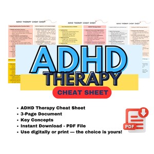 ADHD Therapy| Therapy Resources| Neurodivergent Resources| Attention ...