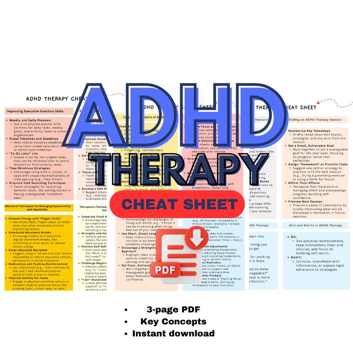ADHD Therapy| Therapy Resources| Neurodivergent Resources| Attention ...