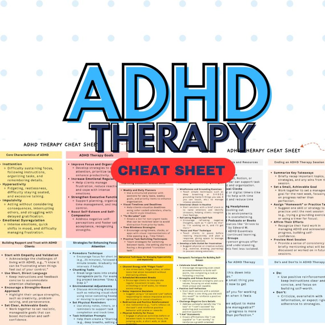 ADHD Therapy| Therapy Resources| Neurodivergent Resources| Attention ...