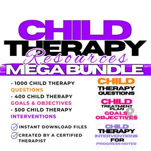 Child Therapy Bundle, Kid Therapy Resources, Children Therapy Tools ...