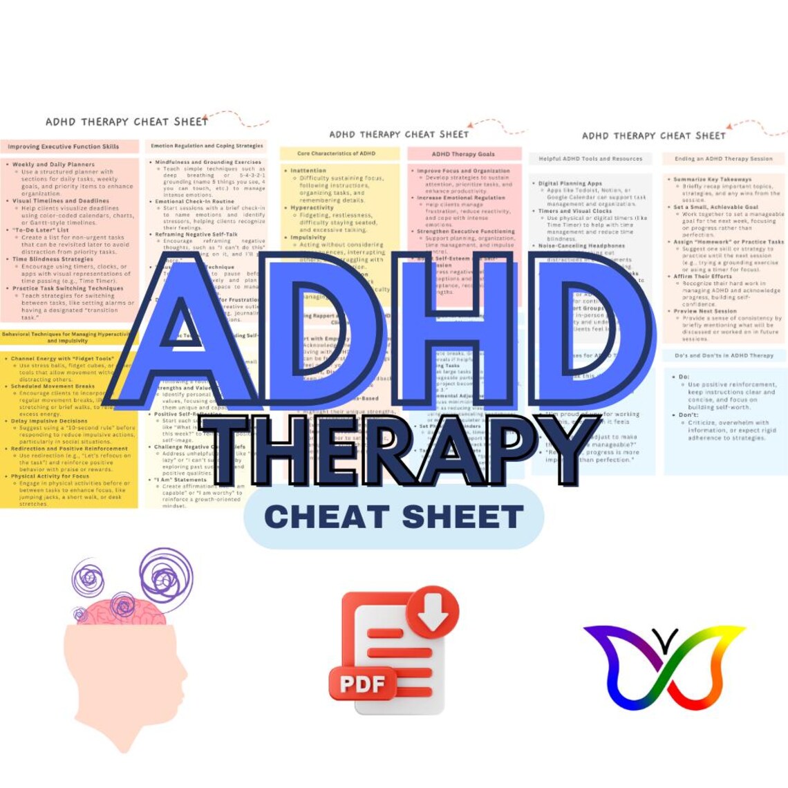 ADHD Therapy| Therapy Resources| Neurodivergent Resources| Attention ...
