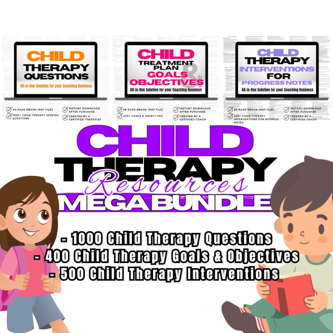 Child Therapy Bundle, Kid Therapy Resources, Children Therapy Tools ...