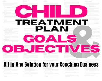 Adolescent Treatment Plan Goals and Objectives, Therapy Goals and ...