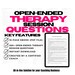 Open Ended Therapy Questions, Counseling Questions, Therapy Questions ...