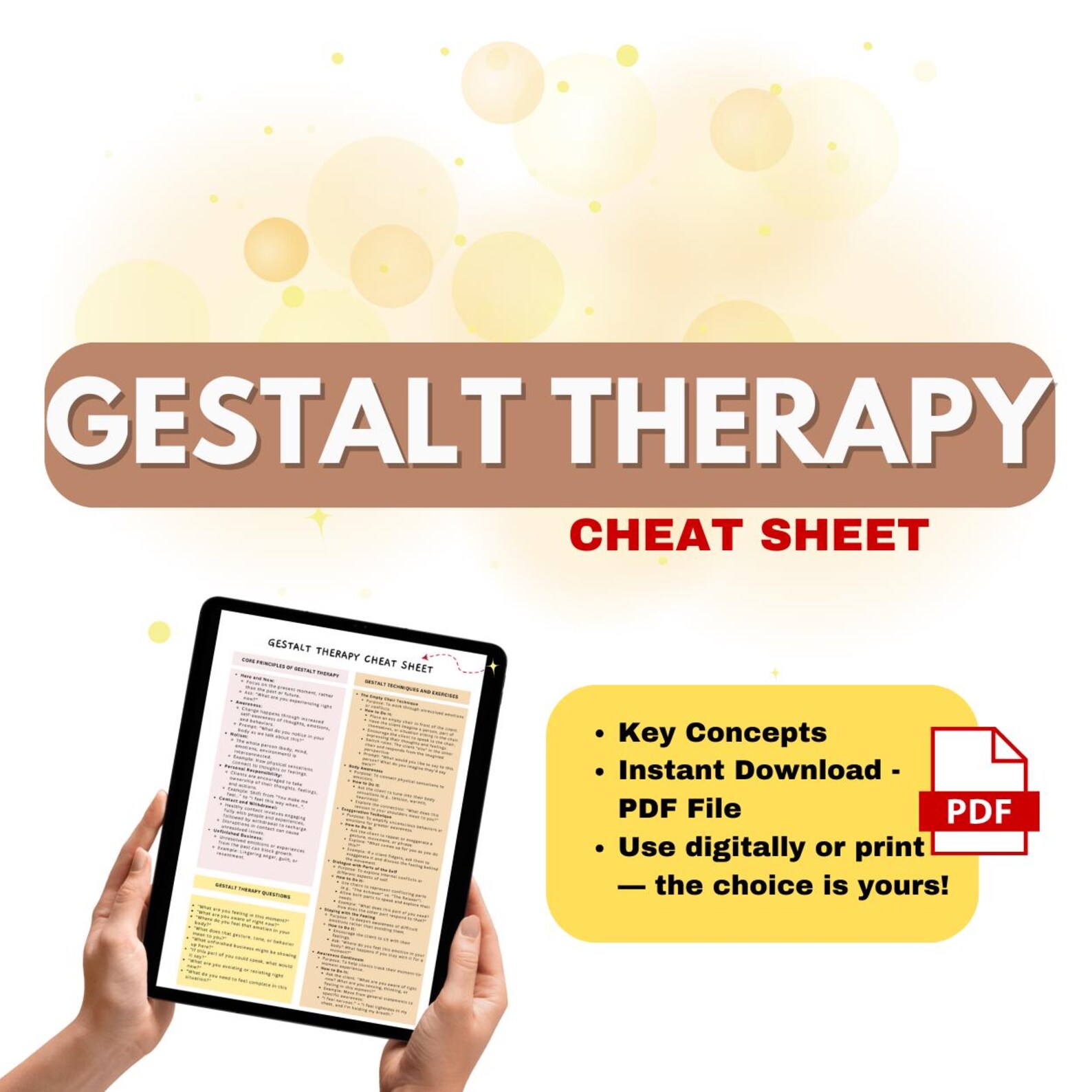 Gestalt Therapy Cheat Sheet, Gestalt Therapist Worksheets, Therapy Tools, Gestalt Counselling ...