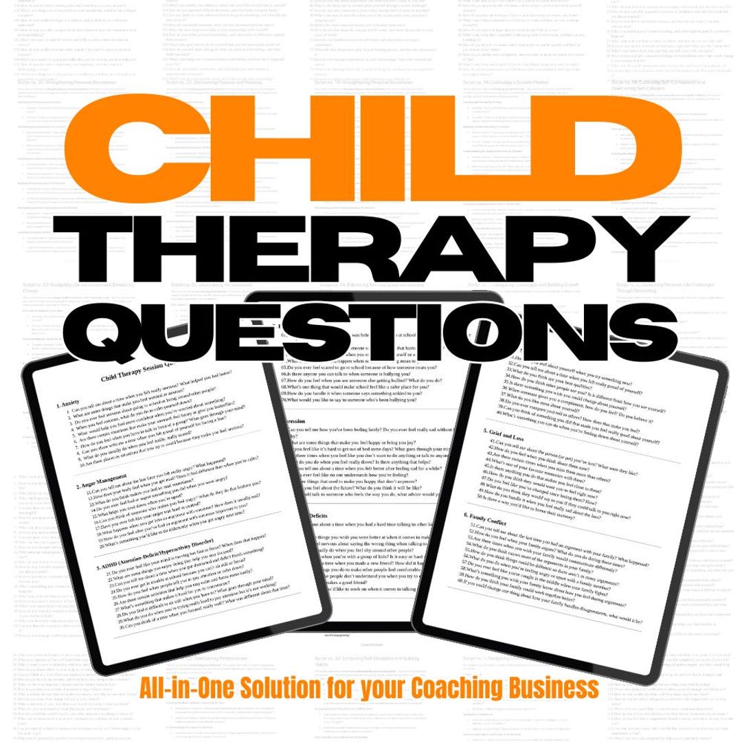 Child Therapy Session Questions, Children Therapy Resources, Kid ...