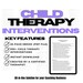 Child Therapy Interventions for Progress Notes, Therapeutic ...