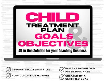 Adolescent Treatment Plan Goals and Objectives, Therapy Goals and ...