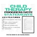 Child Therapy Progress Note Statements, Therapy Progress Notes ...