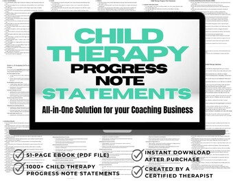 Child Therapy, Clinical Notes, Counselor Notes, Kid Therapy Progress ...