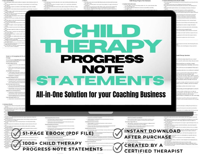 Child Therapy, Clinical Notes, Counselor Notes, Kid Therapy Progress ...