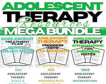 Child Therapy Bundle, Therapy Questions, Therapy Goals and Objectives ...