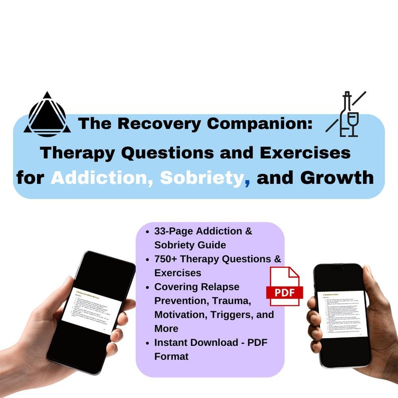 Addiction and Sobriety Therapy Questions and Exercises, Addiction ...