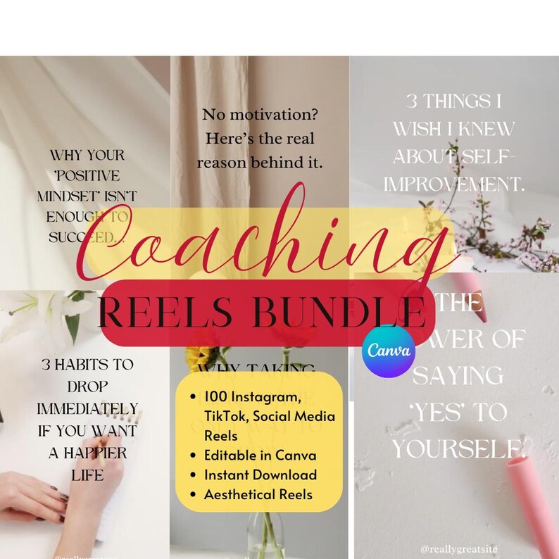 Life Coach Reels, Life Coach instagram reel aesthetics, Coach Tiktok ...