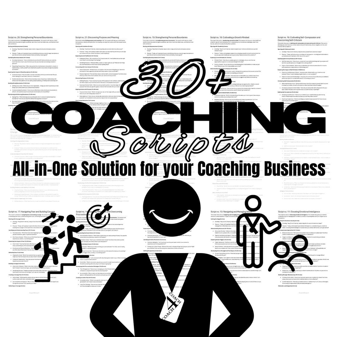 Coaching Scripts, Spiritual Life Coaching Onboarding, Mindset Coaching ...