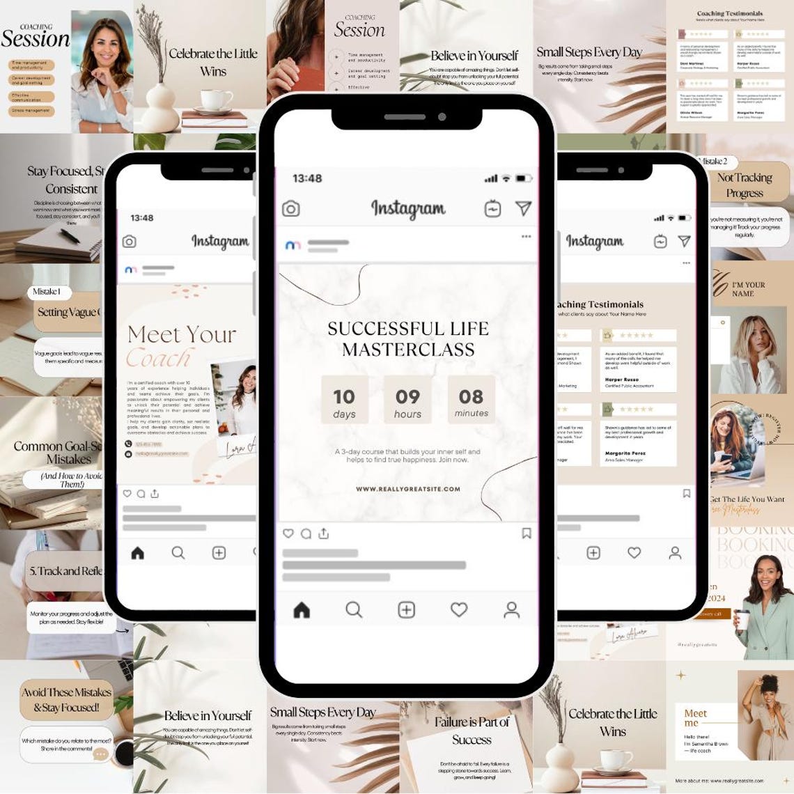 Coach Instagram Post Template for Business Coaching Social Social Media ...
