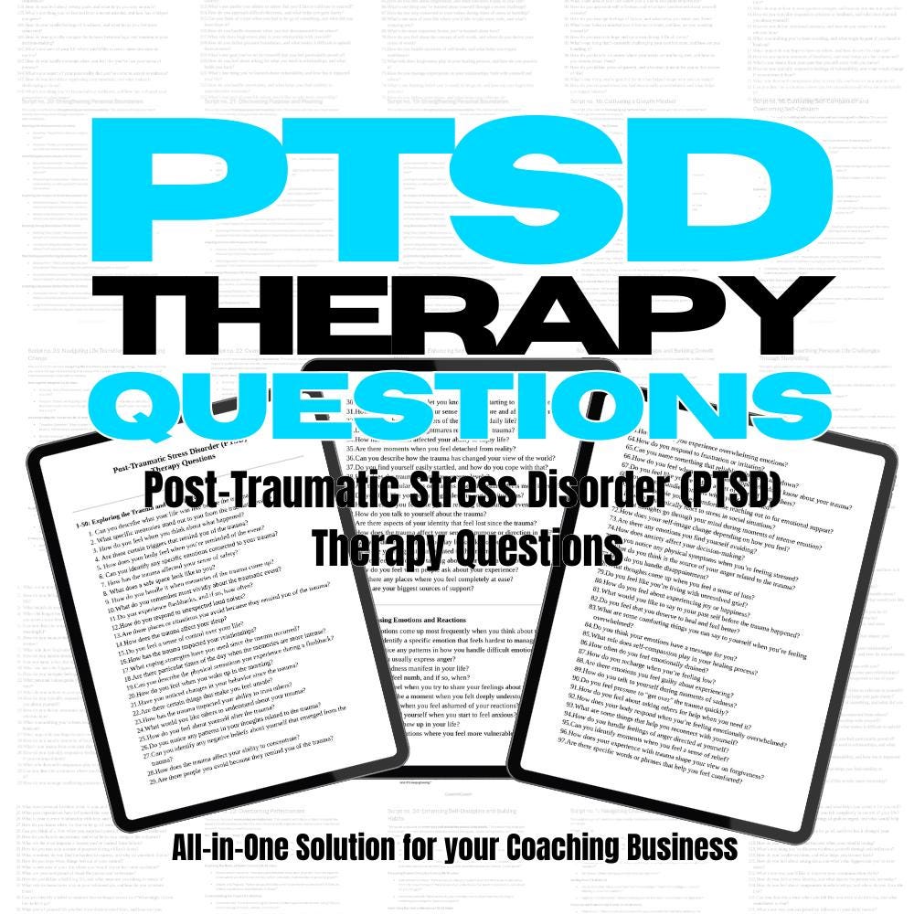 PTSD Therapy Questions, Post Traumatic Stress Disorder, PTSD Questions ...