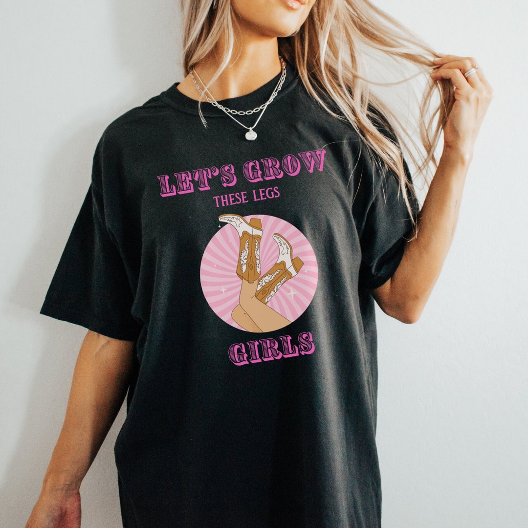 Let's Go Girls Western Rodeo Sayings Pink Cowgirl Hat & Boots ...