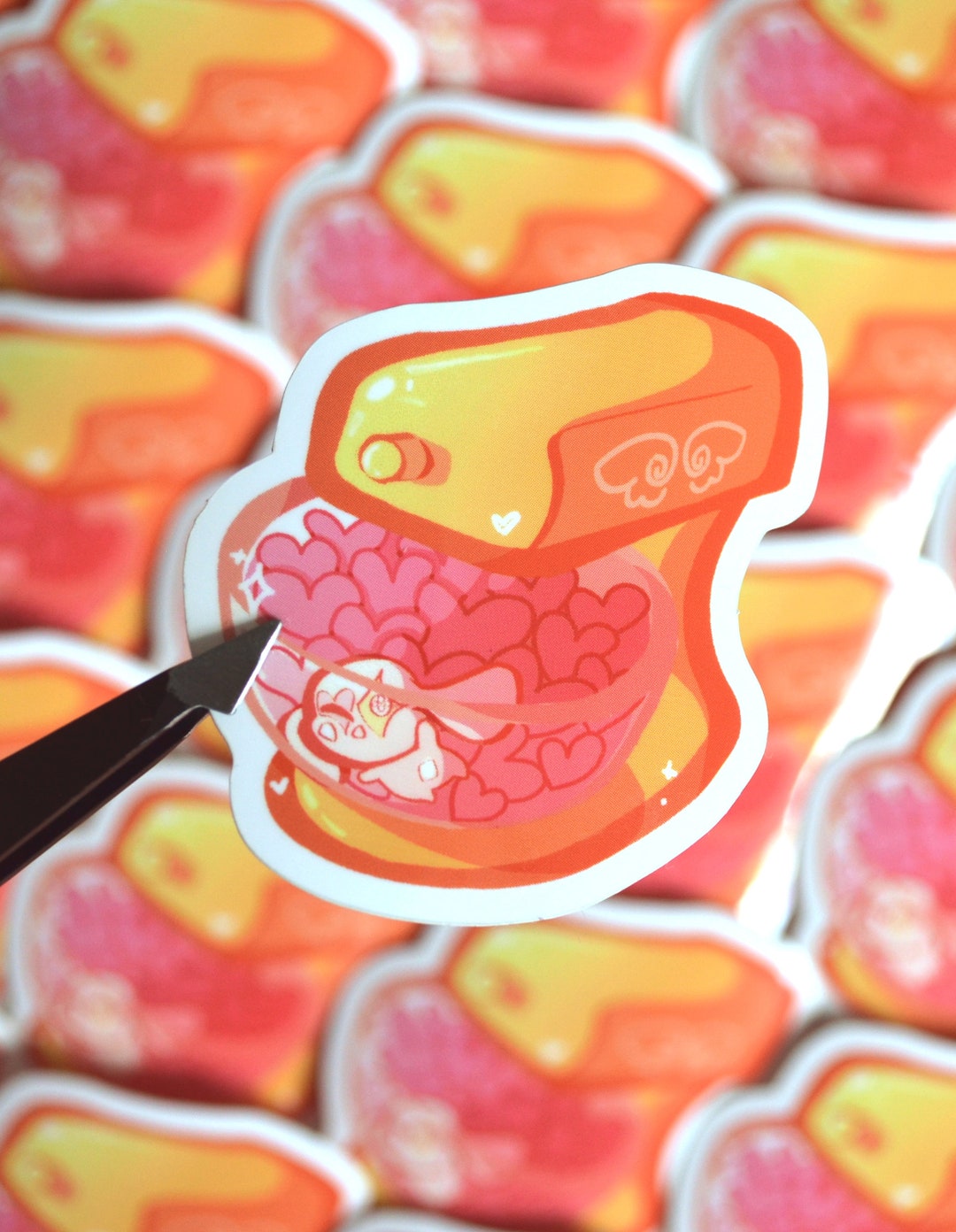 Baking Bunny Plushy 2 Sticker Cute Wholesome Stickers Waterproof Vinyl ...