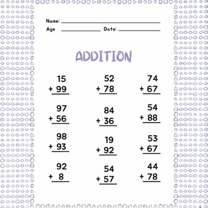 Grade 2 Math Workbook - Printable Worksheets for Addition ...