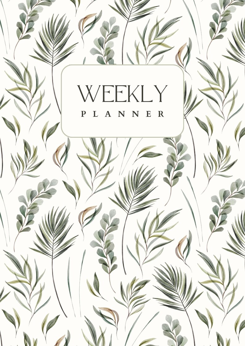 Sage Green Plants Digital Planner for Goodnotes Daily, Weekly, Monthly ...