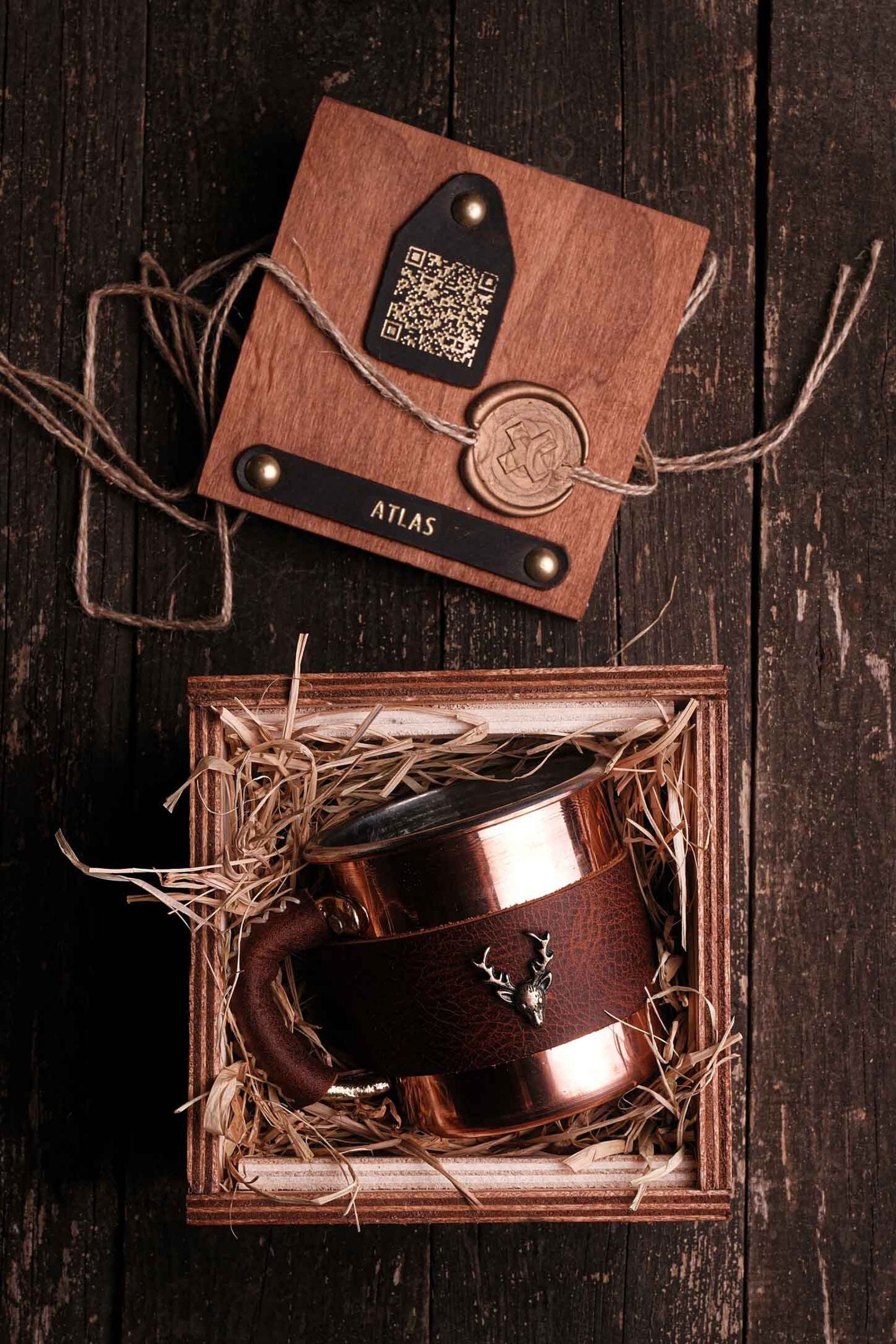 Customized Copper Mug Personalized Copper Mug With Leather Wrap ...