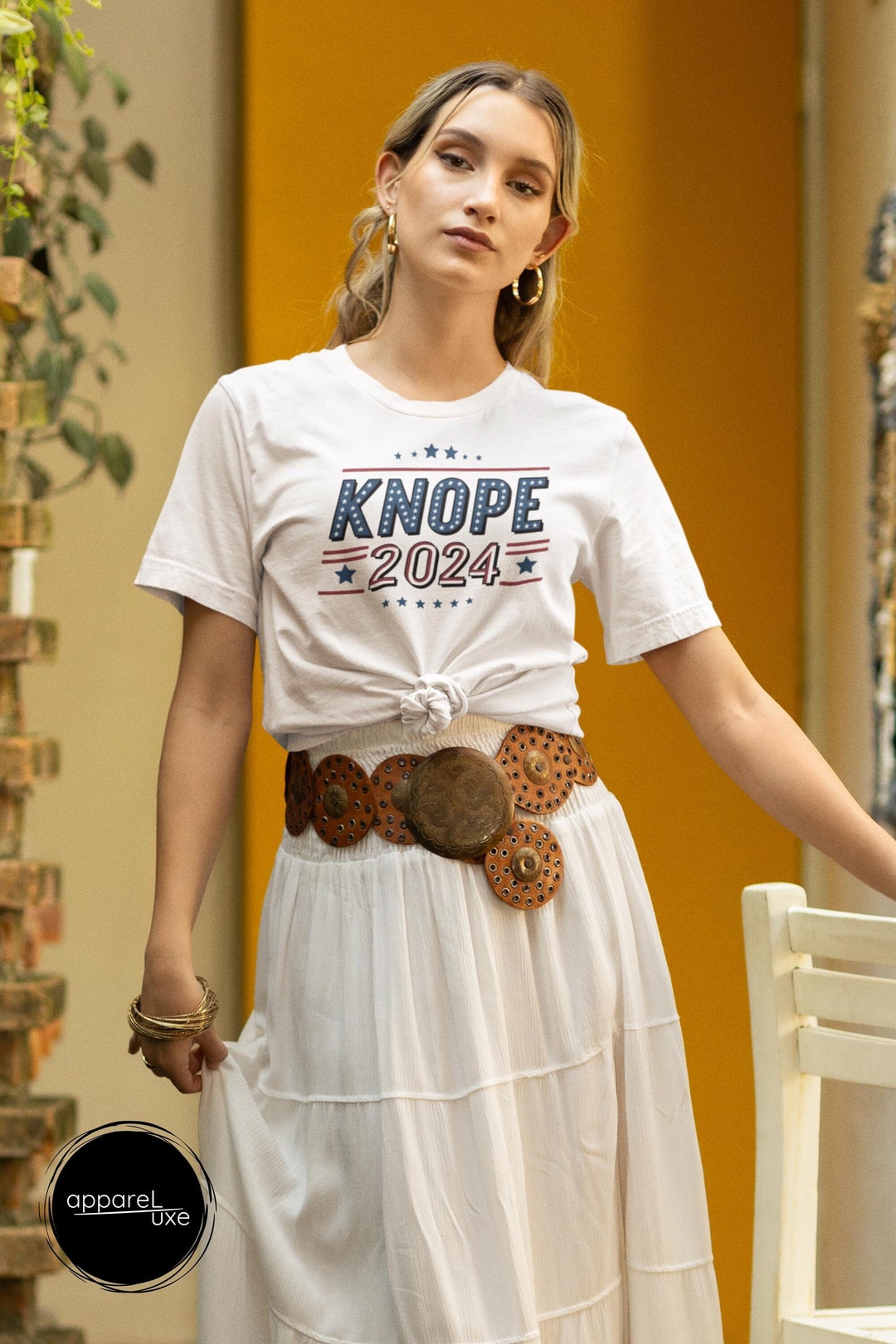 Parks and Rec KNOPE 2024 T-shirt Tank Top, Leslie Knope Patriotic ...
