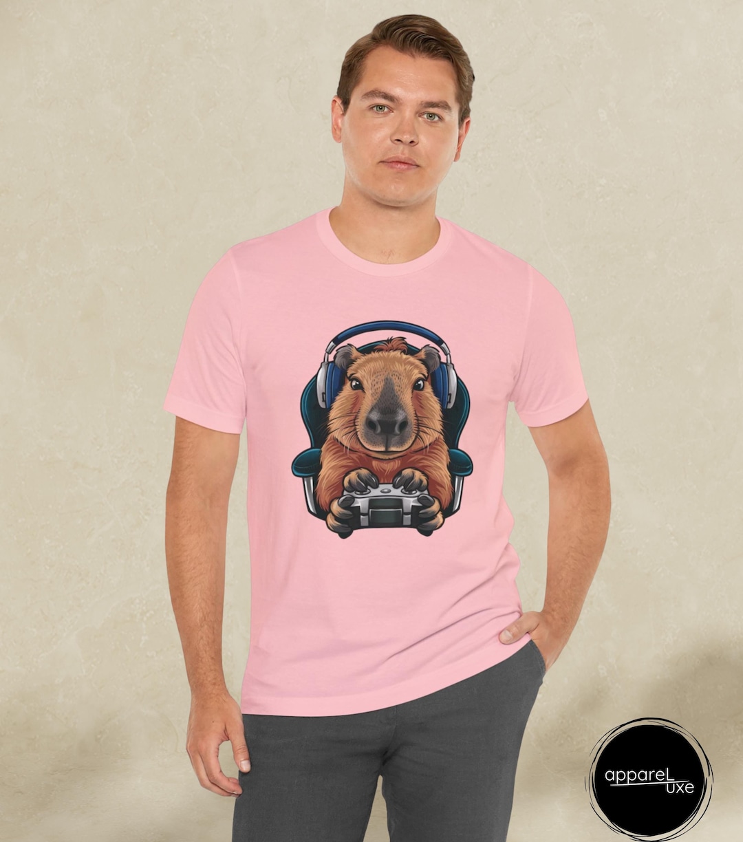 Unisex Gamer Capybara Shirt, Capybara Tank Top, Graphic Cute Rodent T ...