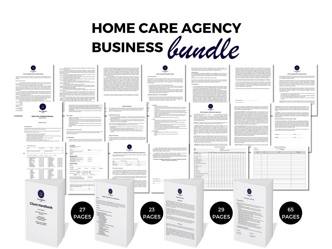 Home Care Agency Business Bundle | Policy and Procedure Manuals ...