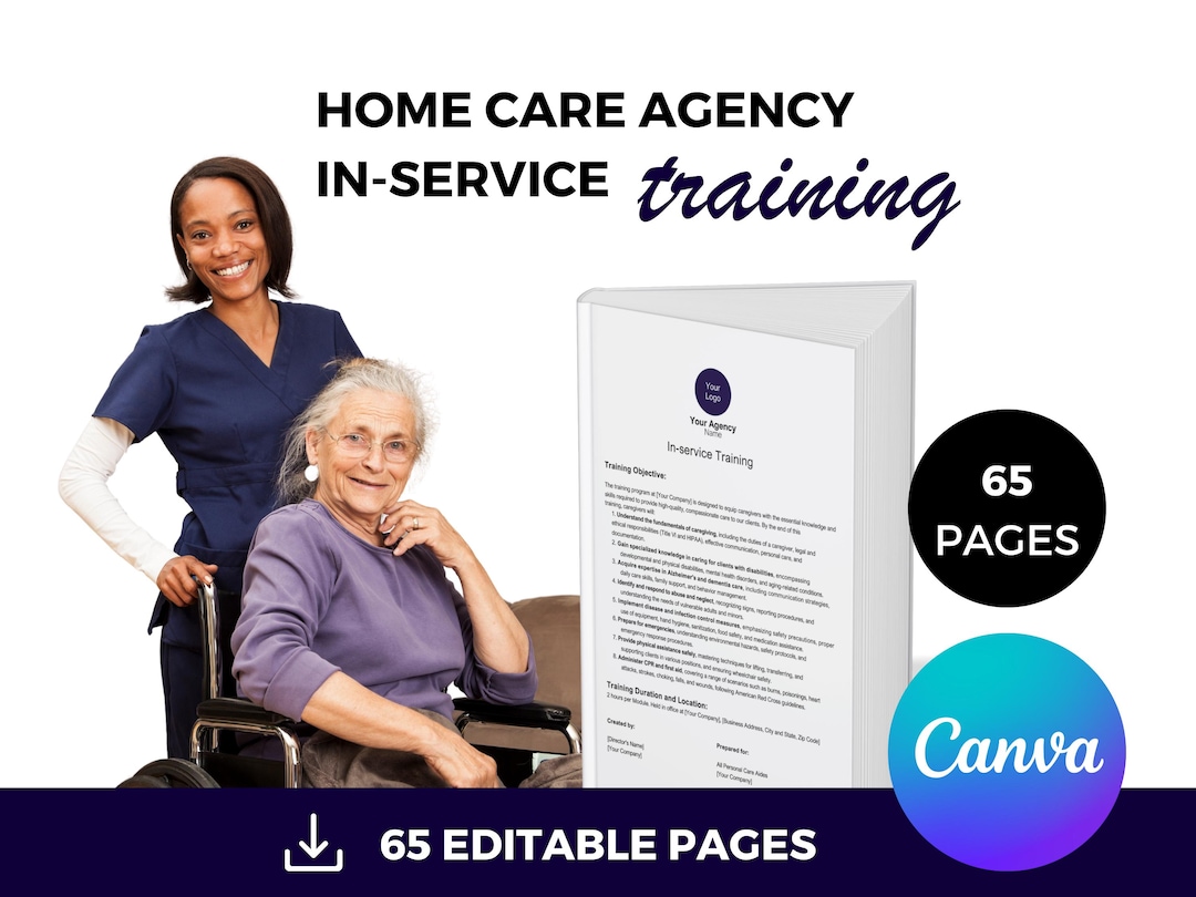 Comprehensive Caregiver Training Manual | Editable Home Care ...