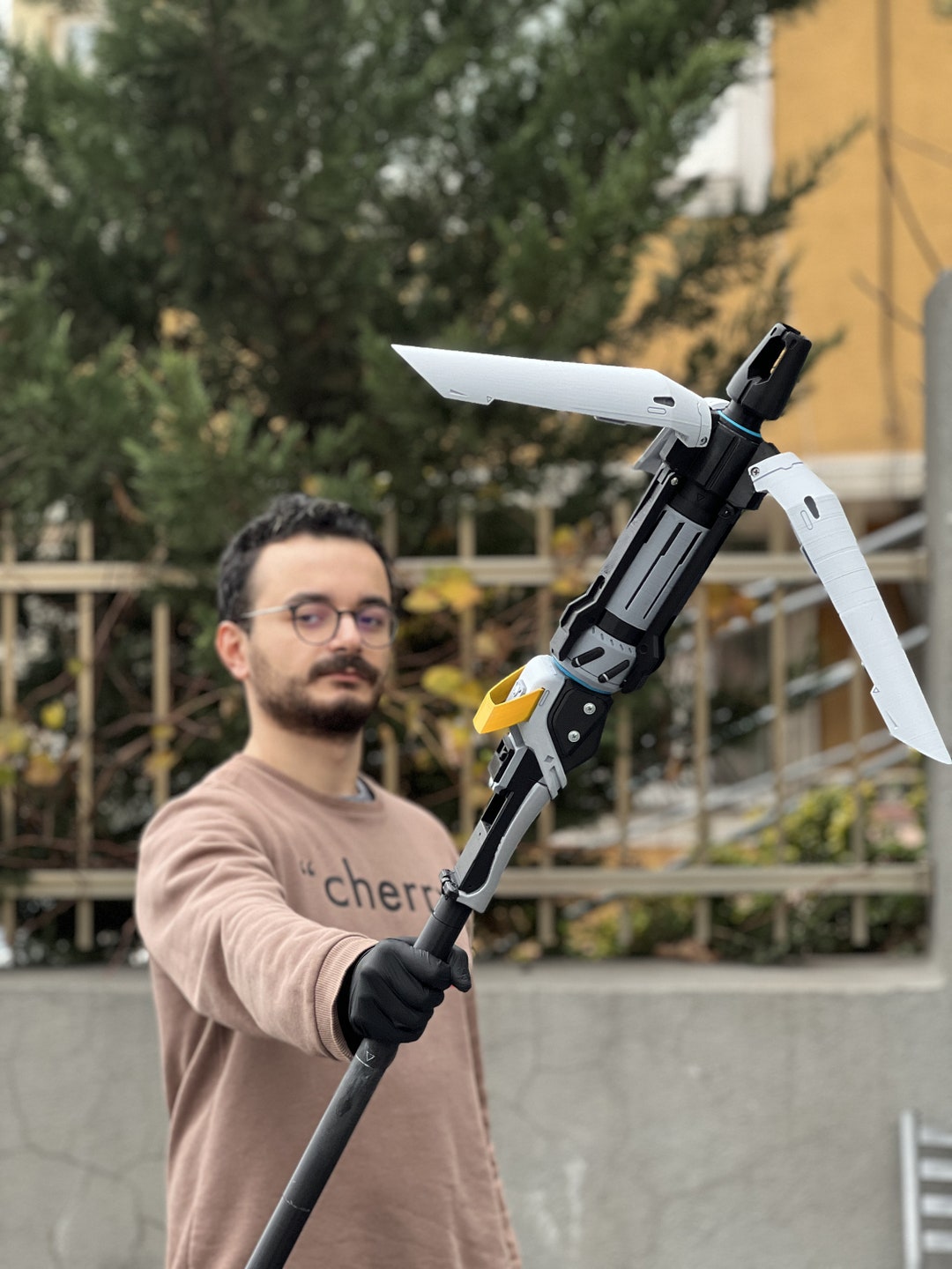 Mercy Caduceus Staff Overwatch 1:1 Cosplay Prop High Quality Printed ...