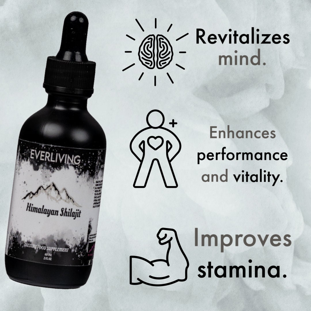 Everliving Himalayan Shilajit Liquid Drops 60ML (2 FL OZ) - Etsy