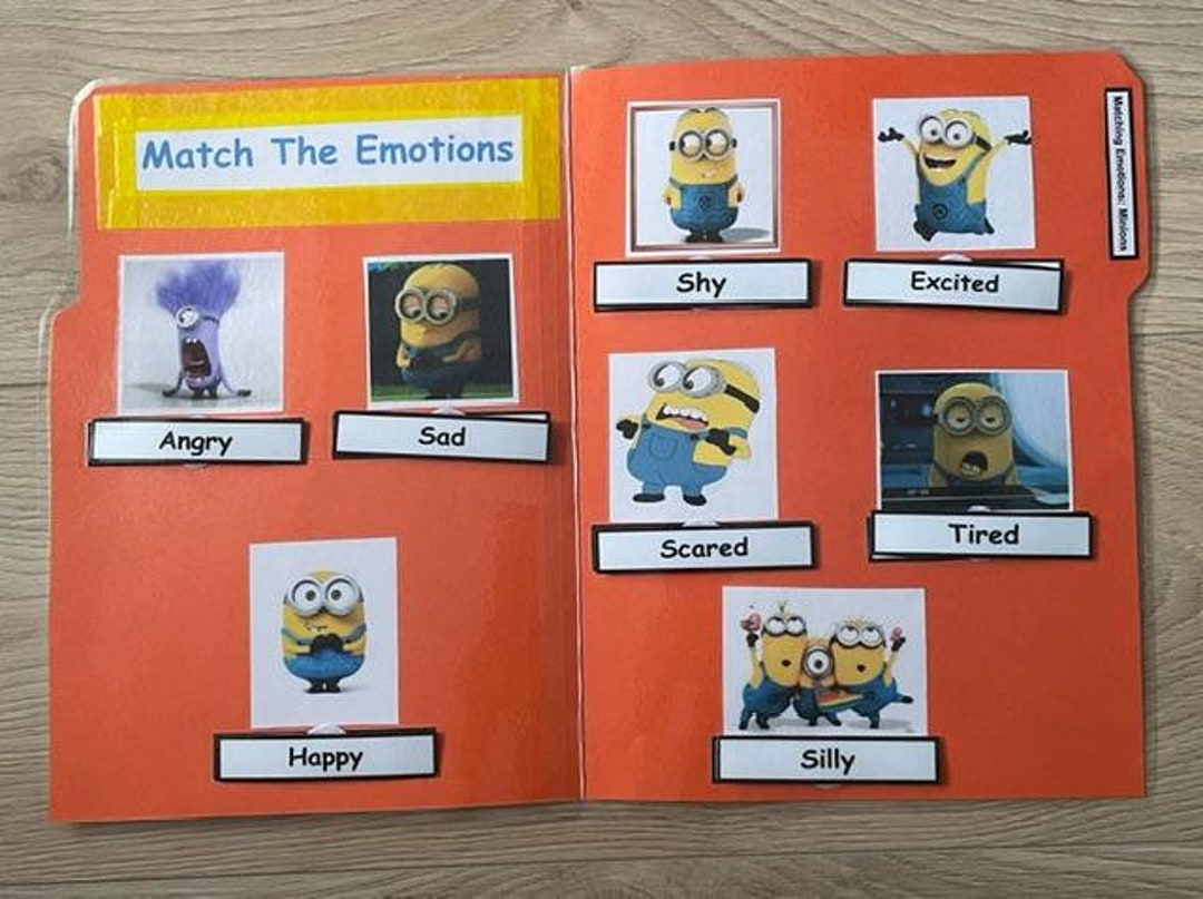 Minions Match the Emotions Activity - Etsy