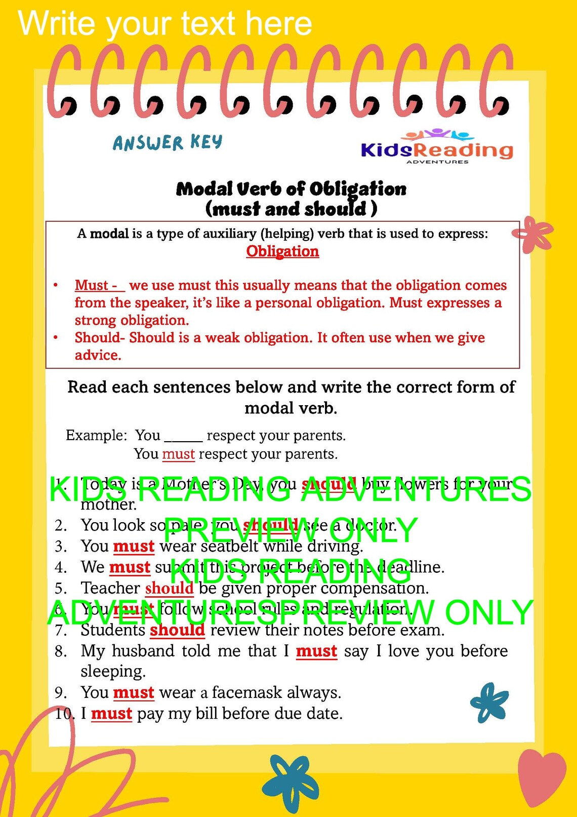 English ELA: Modal Verbs, Permission, Ability, Prohibition, and ...