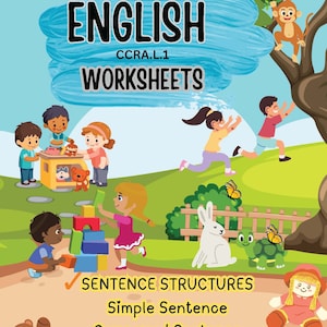 English ELA: Sentence Structures Downloadable PDF Worksheets - Etsy