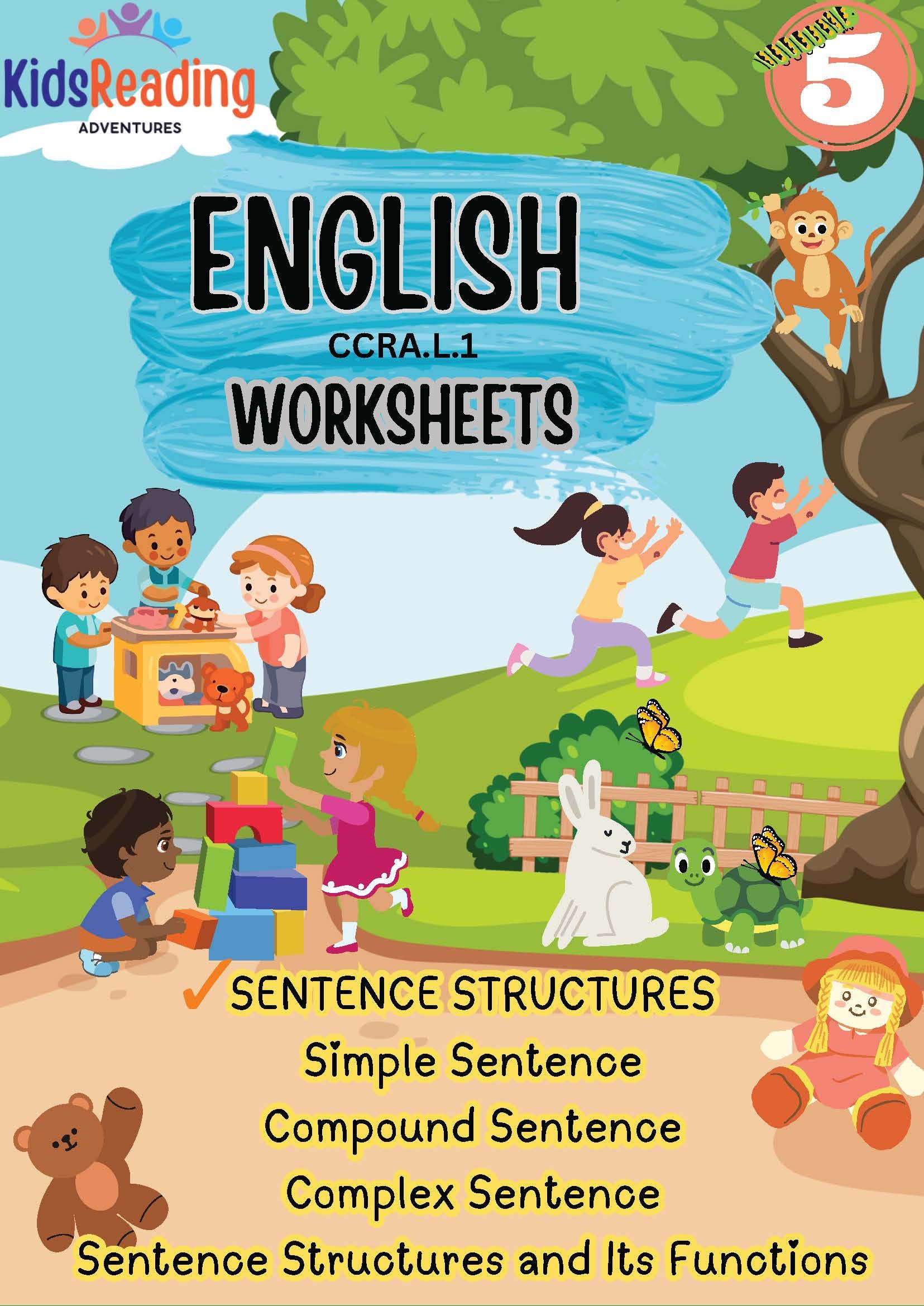 English ELA: Sentence Structures Downloadable PDF Worksheets - Etsy