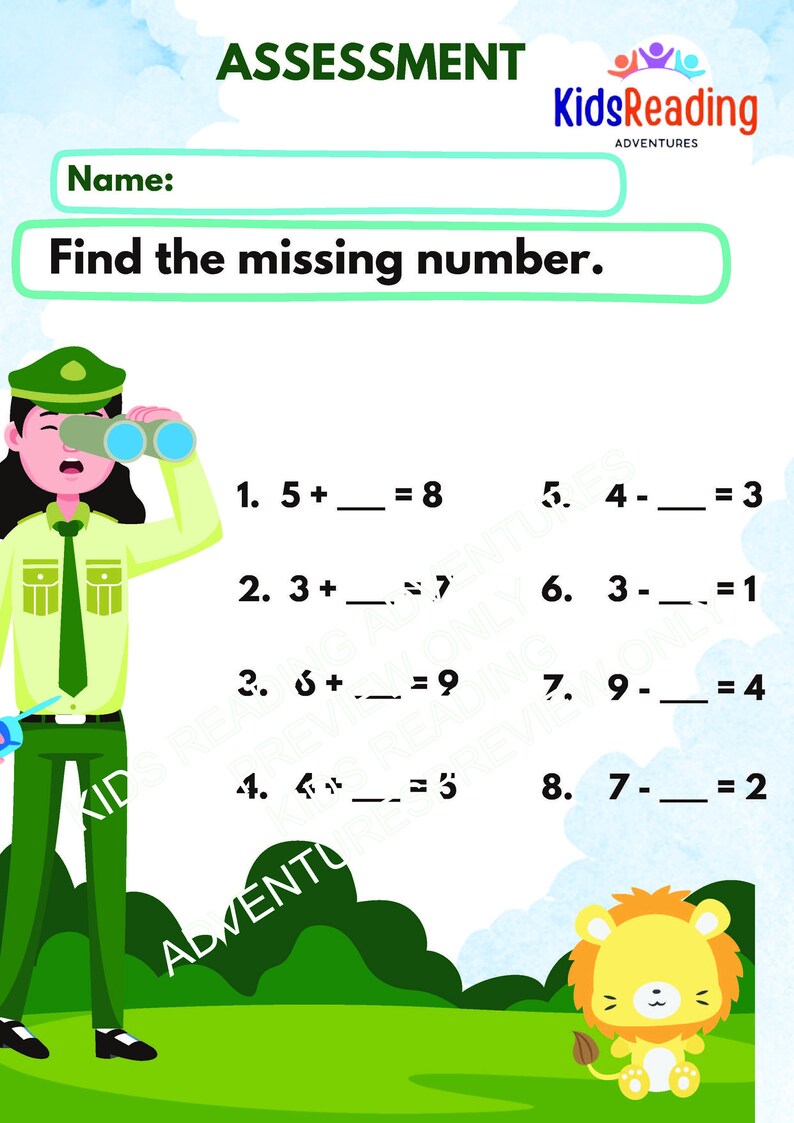 Grade 1 Math: Determine the Unknown Whole Number in Addition or ...