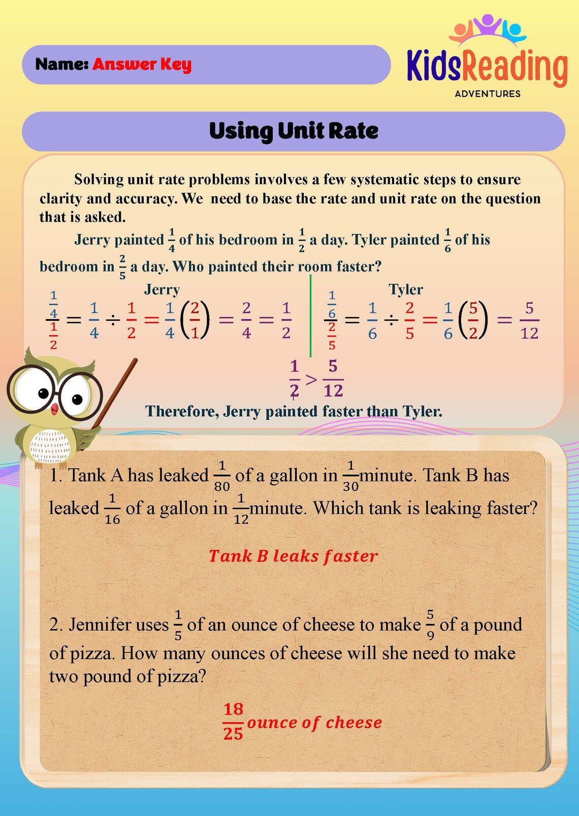 Math: Mastering Rates and Unit Rates With Ratios and Fractions. - Etsy