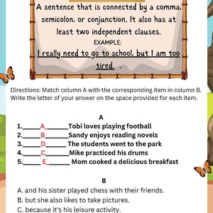 English ELA: Sentence Structures Downloadable PDF Worksheets - Etsy